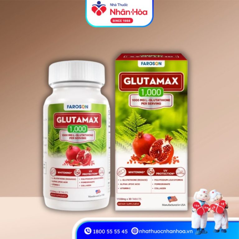 Viên Uống Farason Glutamax 1.000 Profa Hỗ Trợ Lão Hóa Da
